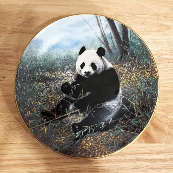Accents | 1991 Chinese Treasure Panda Bear Numbered Plate Home Decor 9 ...